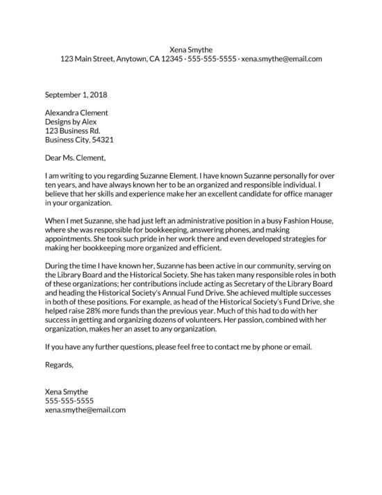 Reference Letters (25+ Sample Letters and Templates)