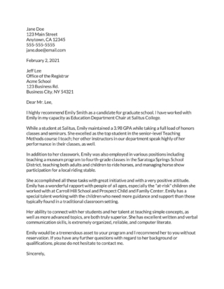 Reference Letters (25+ Sample Letters and Templates)