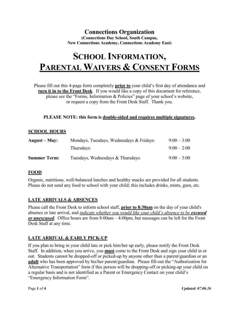 Free Parental Consent Forms [Travel, Medical, School, etc.]
