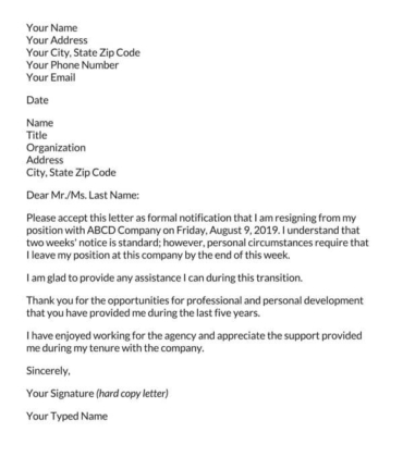 50 FREE Resignation Letter Templates (Expert Tips)