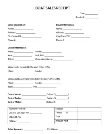 28 Free Sales Receipt Templates (for Word, Excel, PDF)