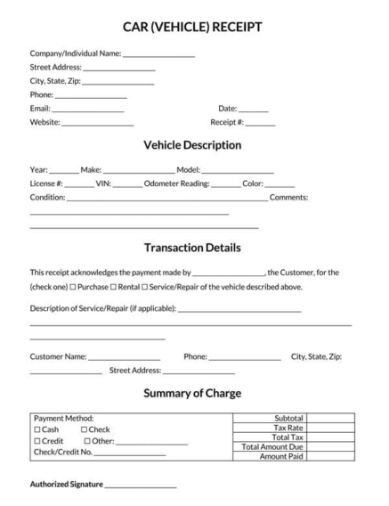 28 Free Sales Receipt Templates (for Word, Excel, PDF)