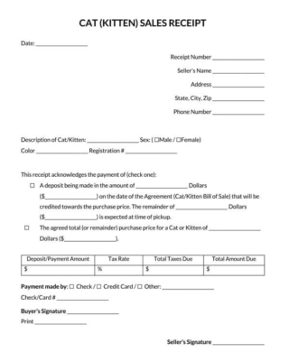 28 Free Sales Receipt Templates (for Word, Excel, PDF)