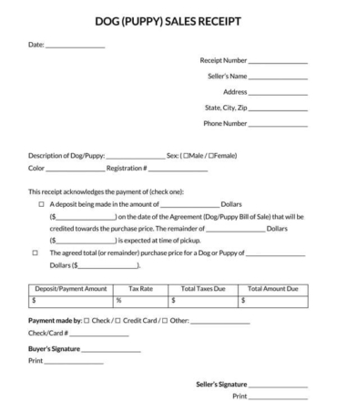 28 Free Sales Receipt Templates (for Word, Excel, PDF)