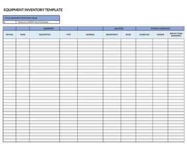 40 FREE Inventory Spreadsheet Templates (Word - Excel)