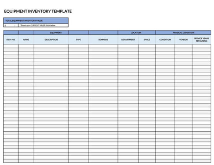 40 FREE Inventory Spreadsheet Templates (Word - Excel)