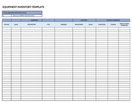 40 FREE Inventory Spreadsheet Templates (Word - Excel)