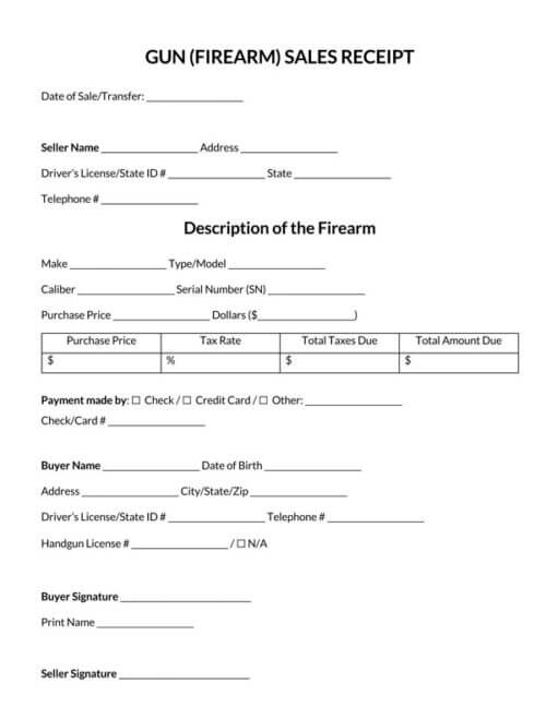 28 Free Sales Receipt Templates (for Word, Excel, PDF)