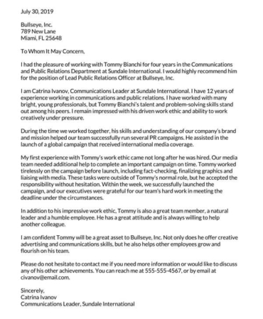 How to Write a Letter of Recommendation (24 Free Templates)