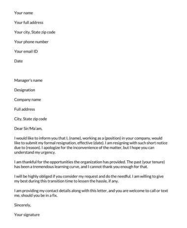 55 Best Resignation Letter Examples (Different Reasons)