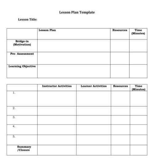 Preschool Lesson Plan: Format & Ideas [10 Free Templates]