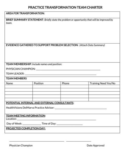 44+ Free Team Charter Templates (for Word & Excel)