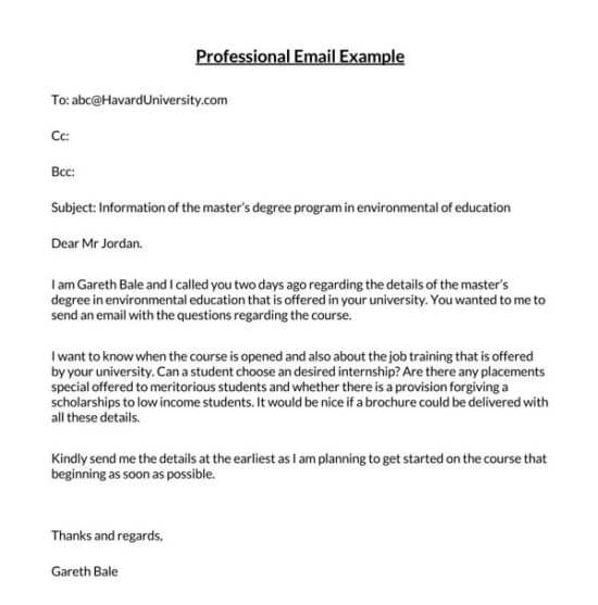 How to Format a Professional Email [34 Best Examples]