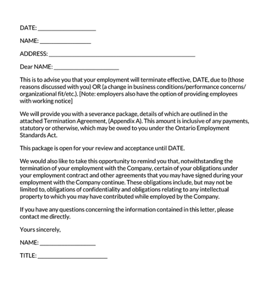Contract Termination Letter (35 Samples and Templates)