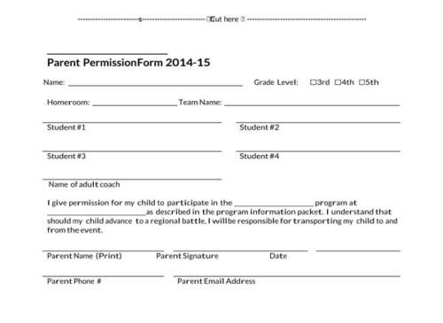 35 Free Permission Slip Templates (Examples) - Word | PDF