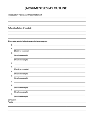 35 Free Essay Outline Templates | How to Write (9 Types)