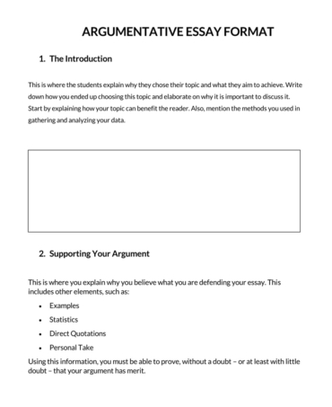 Argumentative Essay Outline Format [12 Best Examples]