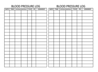 42 Free Blood Pressure Charts and Log Sheets (PDF | Excel)