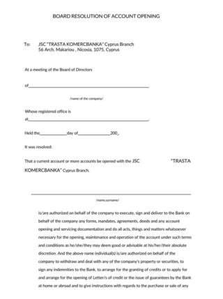 50 Free Board Resolution Templates - Format, Samples