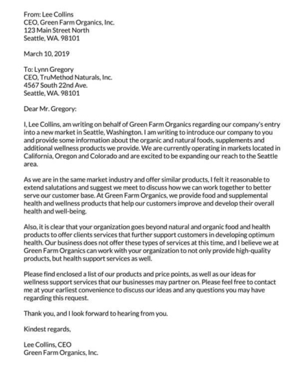 Business Introduction Letter Format (30 Best Examples)