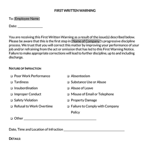 48 Professional Warning Letters to Employee (8 Steps Guide)