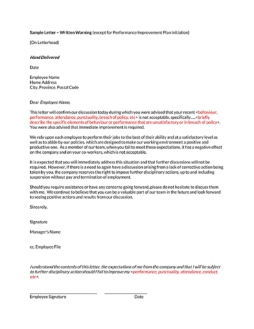 48 Professional Warning Letters to Employee (8 Steps Guide)