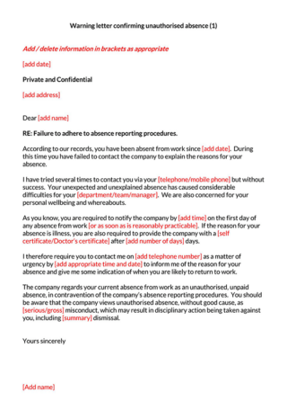 48 Professional Warning Letters to Employee (8 Steps Guide)