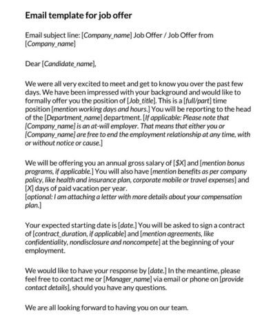 Formal Job Offer Letter Format (12+ Free Templates)