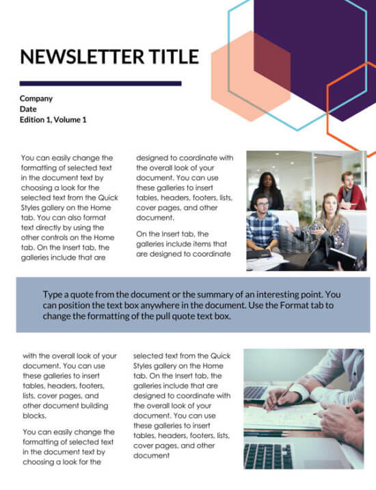 46 FREE Printable Newsletter Templates (for Word, PDF)