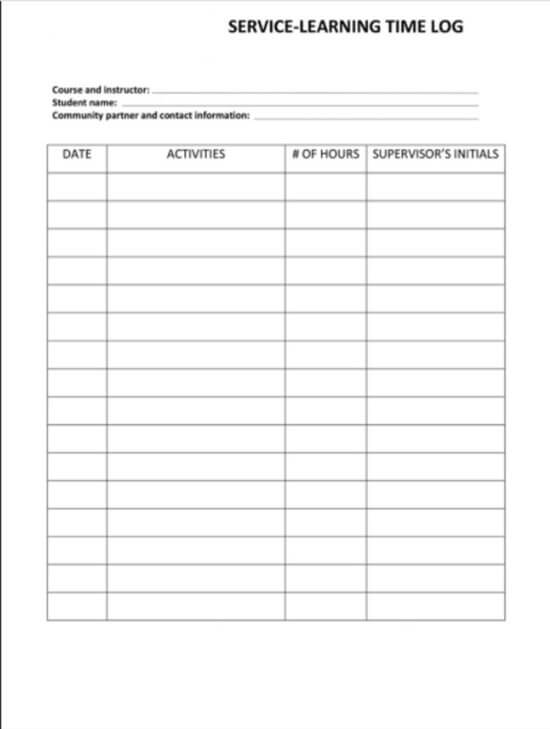 40 Free Time Log Templates (Hourly, Daily) - Word, Excel