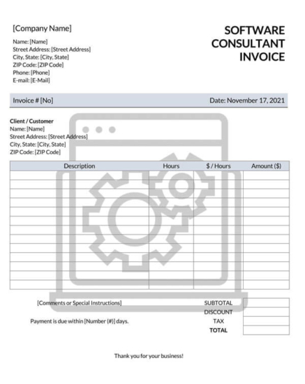 45 Free Consultant Invoice Templates (Word - Excel)