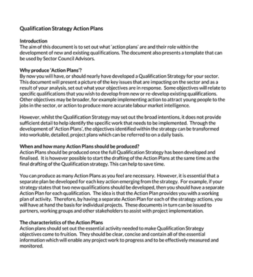 Free Action Plan Templates - Examples - Word, PDF