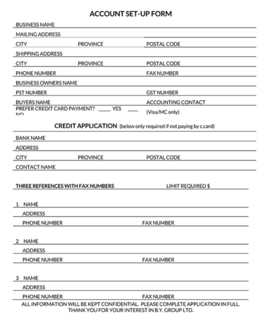 40 Free Credit Application Forms and Samples