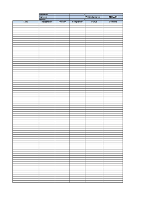 36 Free Checklist Templates - Printable - (Excel - Word)