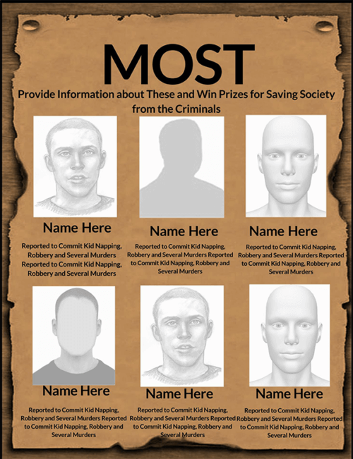 18 Free Wanted Poster Templates (Word, PDF)