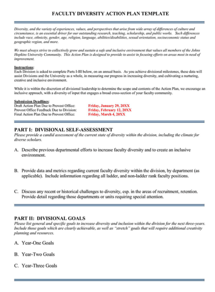 Free Action Plan Templates - Examples - Word, PDF