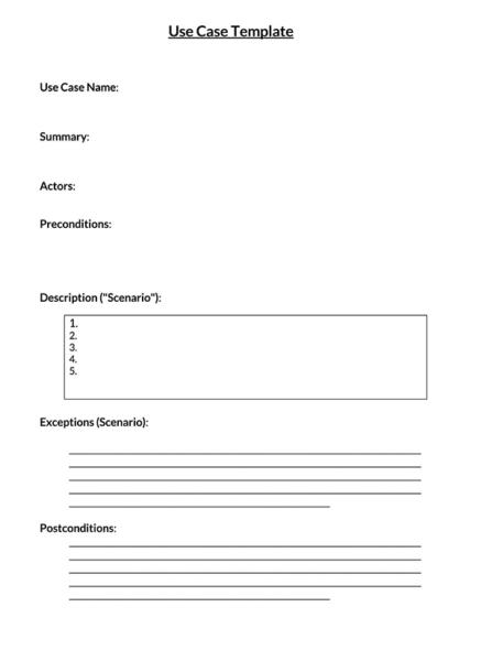 40 Free Use Case Templates and Examples (Word, PDF)