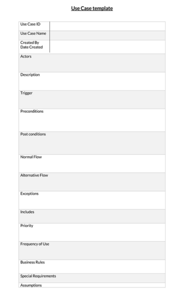 40 Free Use Case Templates and Examples (Word, PDF)