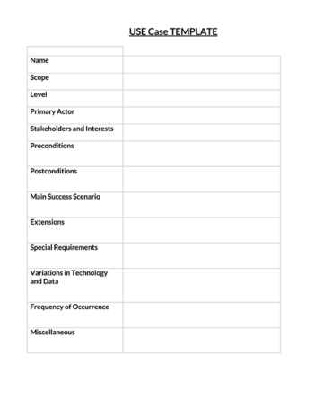 40 Free Use Case Templates and Examples (Word, PDF)