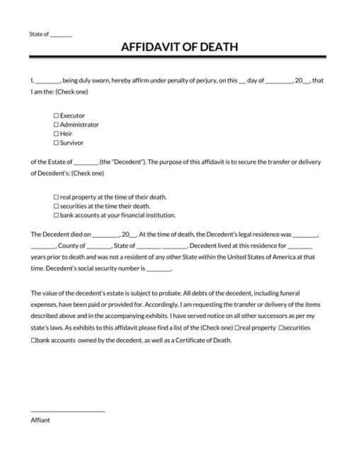 How to Write an Affidavit Letter - Template & Samples