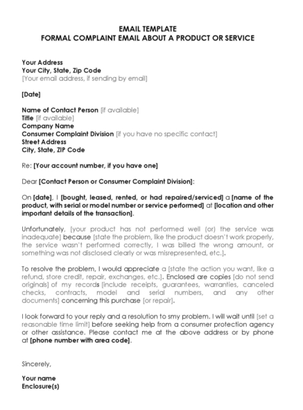 Formal Complaint Letter: How to Write (6 Examples)