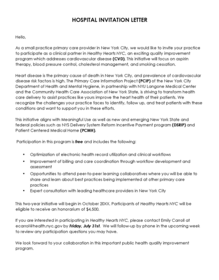 30 Sample Invitation Letters for Visa (Family, Visitor, etc.)