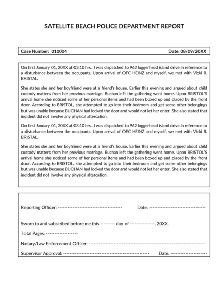How to Write a Police Report (Pro Examples & Templates)