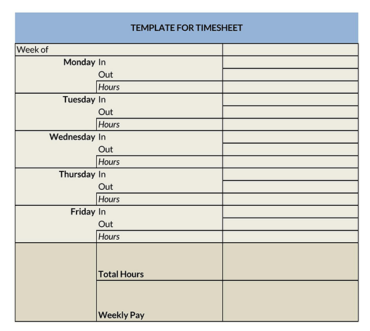 38 Simple Timesheet Templates (Excel) | Daily, Weekly