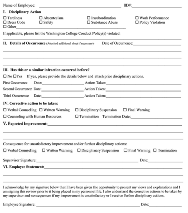 40 Employee Write-Up Forms: Format, Types, Guide, and Tips