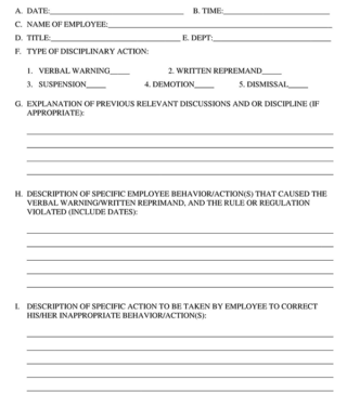 40 Employee Write-Up Forms: Format, Types, Guide, and Tips