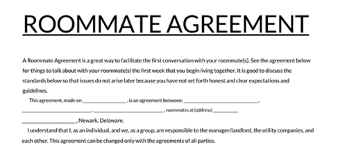 40 Free Roommate Agreement Templates (Word | PDF)