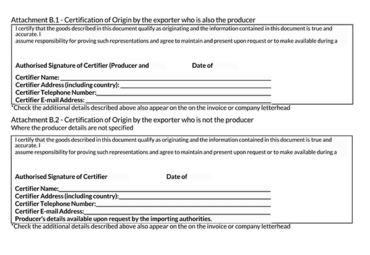 30 Free Certificate of Origin Templates