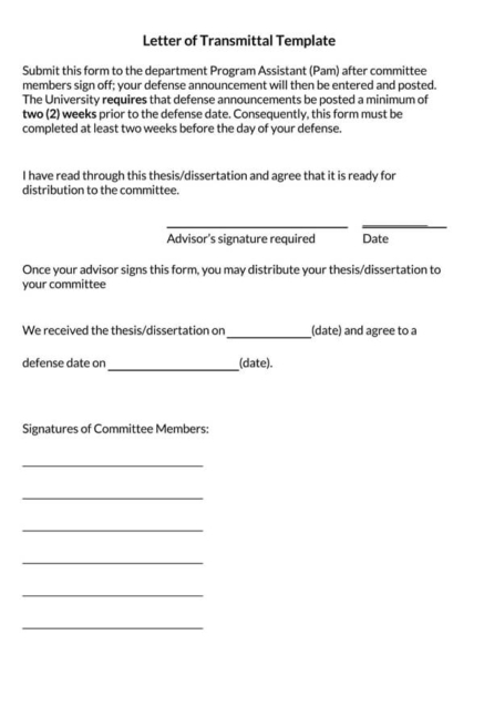 Transmittal Letter: Format (38 Examples & Samples)