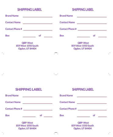 30 Free Printable Shipping Label Templates (Word, PDF)